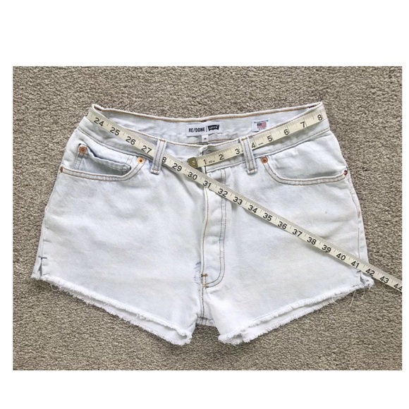 Re/Done | Shorts | Redone X Levis The Short Relaxed Fit Light Wash Jean ...